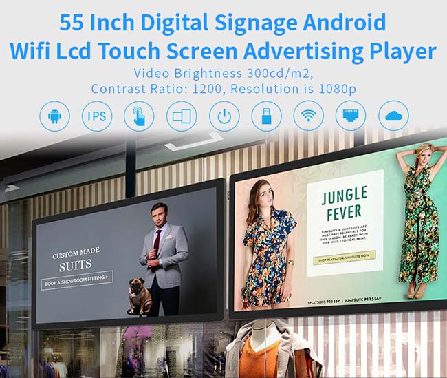 55 Zoll-kapazitive Noten-Tablet-digitale Beschilderung mit Android ...